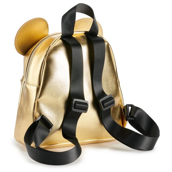 Disney | Bags | Disneys Golden Minnie Mouse Mini Backpack With Bow And ...